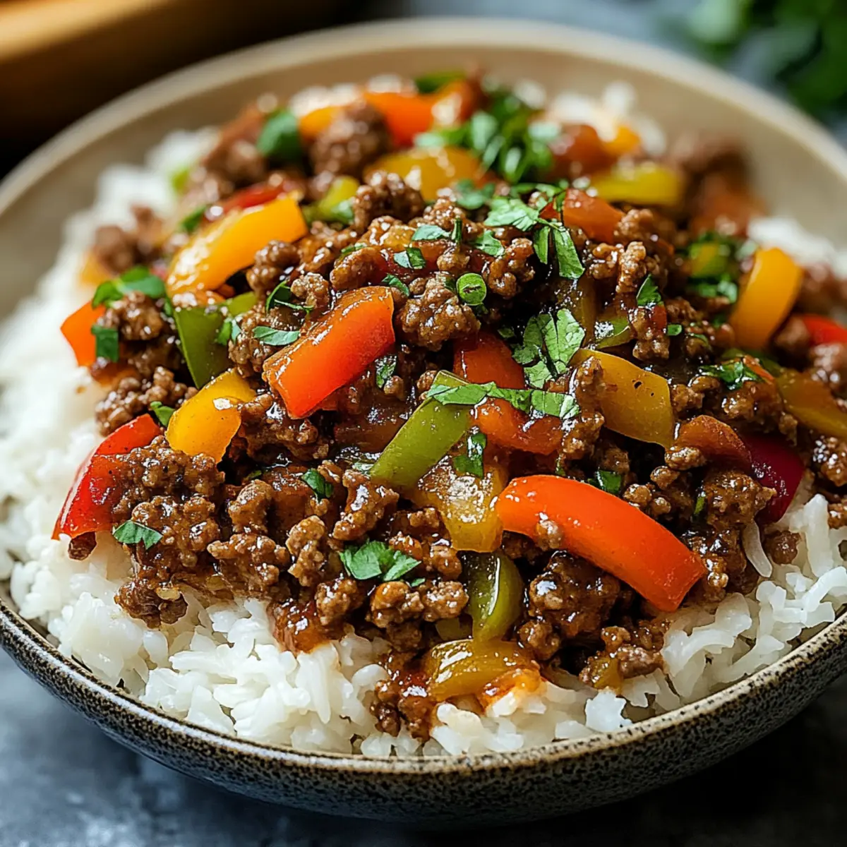 Easy Beef and Pepper Rice Bowl – Delicious in 30 Minutes